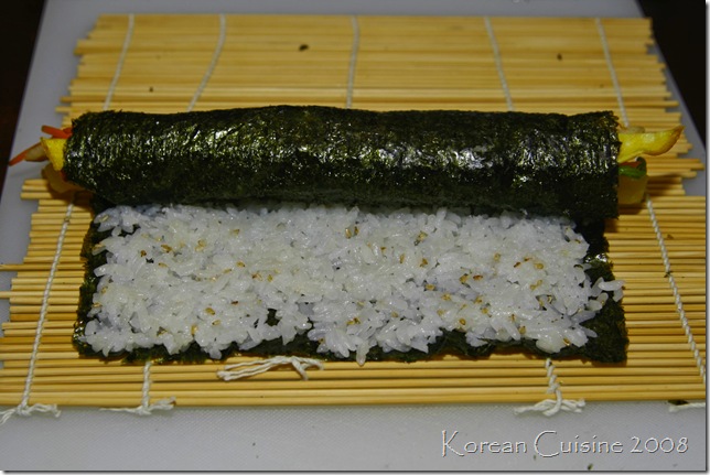 Korean Cuisine: Kimbap - Korean Style Rice Rolls - (김밥)